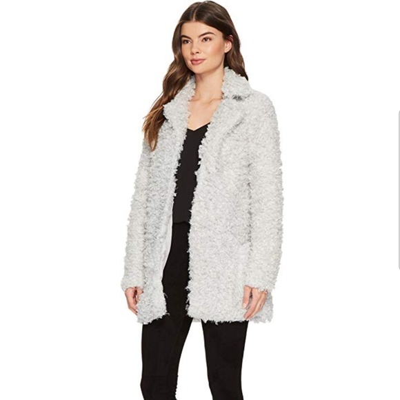 Romeo & Juliet Couture | Jackets & Coats | Romeo Juliet Fuzzy Faux Fur Coat In Grey | Poshmark